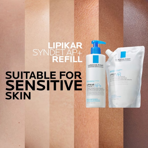 La Roche Posay Lipikar Syndet AP+ Cream Wash 400ml - scentubeauty.co.uk