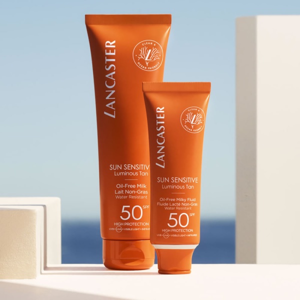 Lancaster Sun Sensitive Oil Free Milky Face Fluid SPF 50 50ml ...