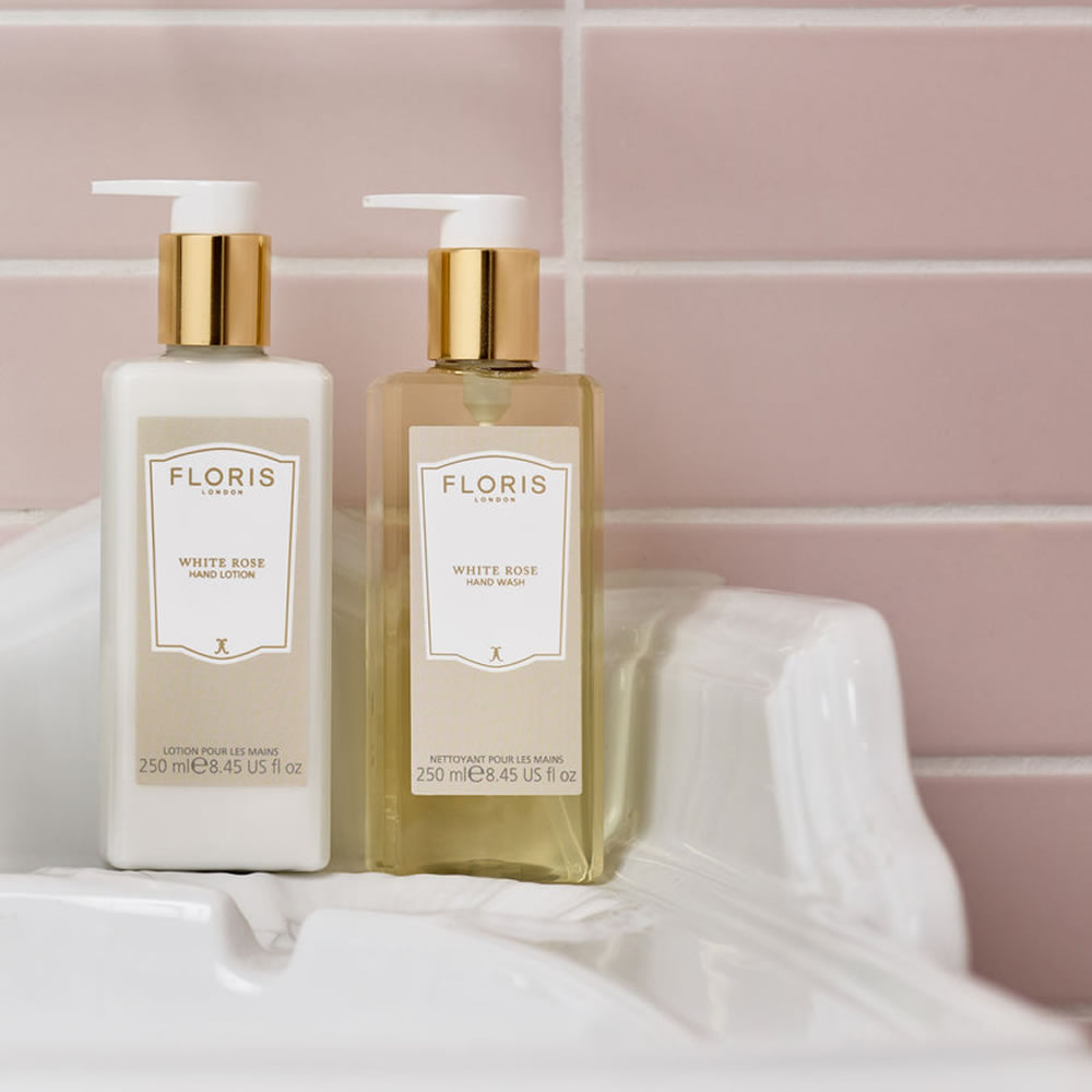 Floris White Rose Hand Lotion 250ml - scentubeauty.co.uk