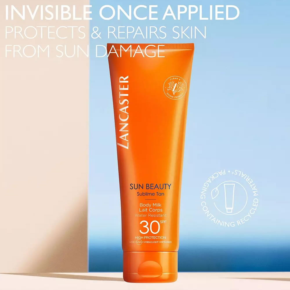 Lancaster Sun Beauty Body Milk SPF 30 250ml - scentubeauty.co.uk