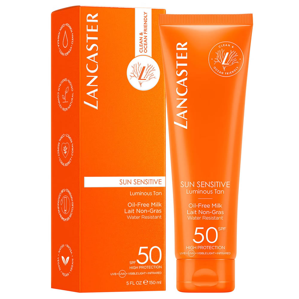 Lancaster Sun Sensitive Oil Free Milky Face Fluid SPF 50 50ml ...