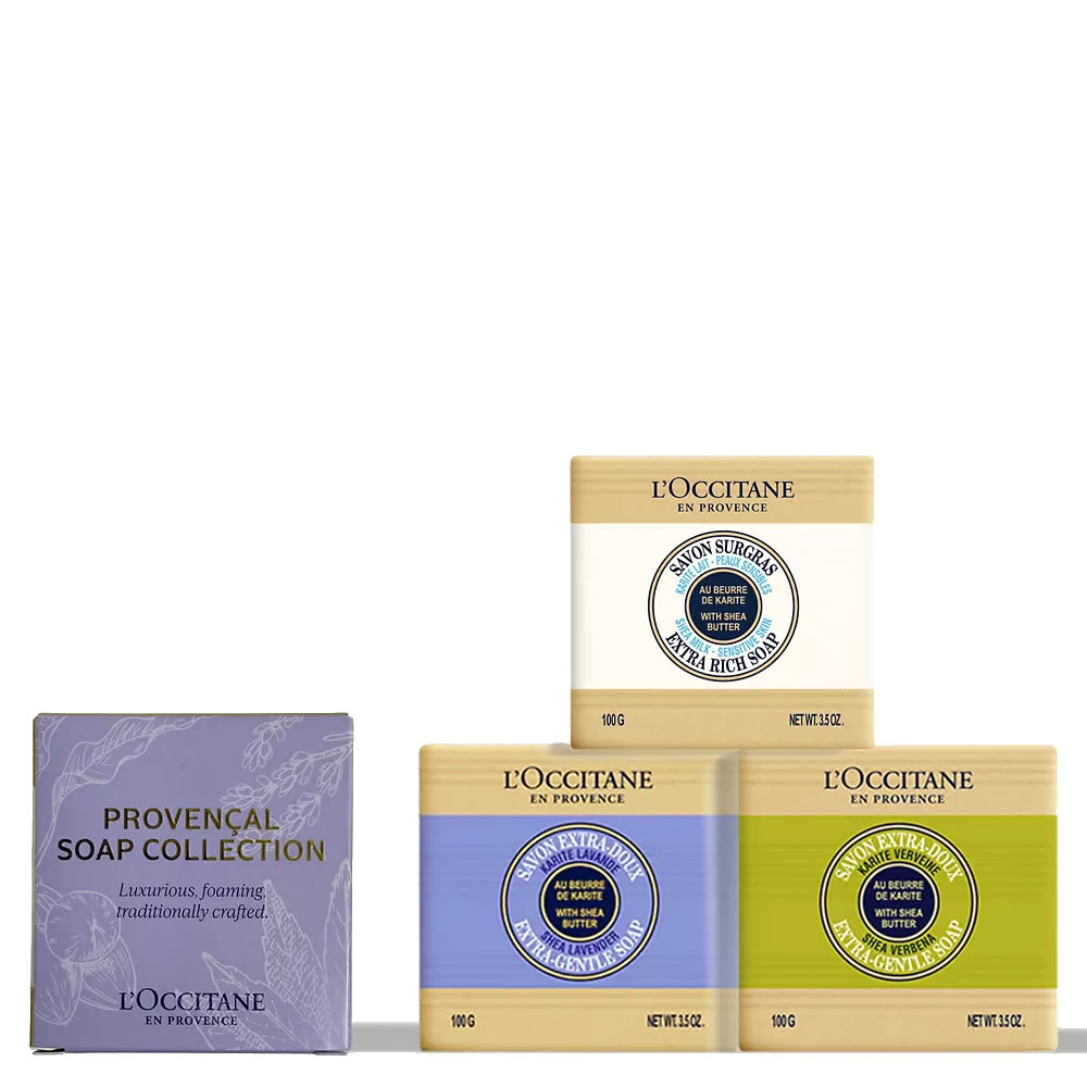 L'Occitane Provencal Soap Collection Gift Set 3 * 100g - scentubeauty.co.uk