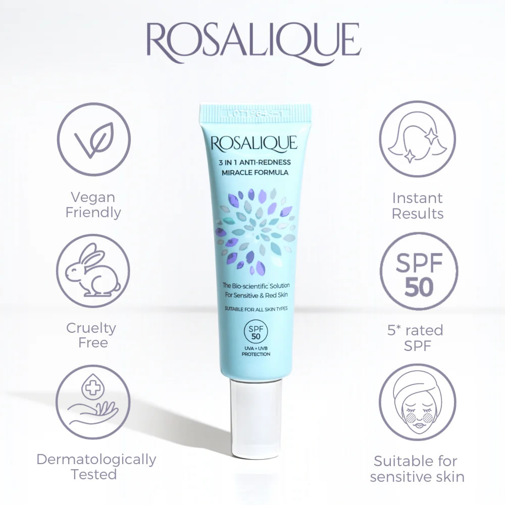 Rosalique 3 In 1 Anti-Redness Miracle Formula SPF 50 30ml ...